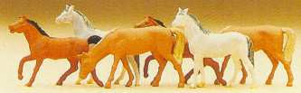 Horses (6) N Preiser Models
