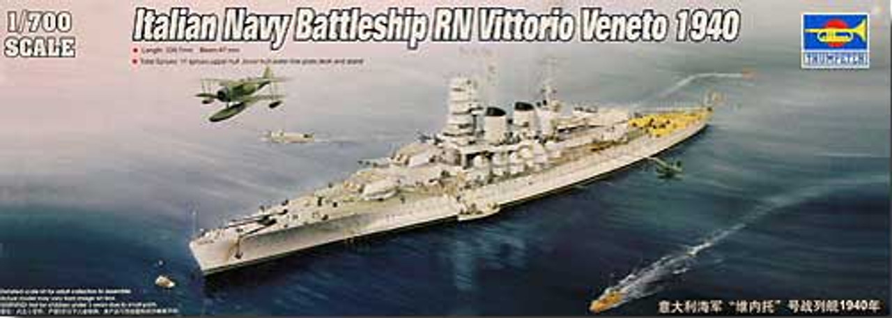 RN Vittorio Veneto Italian Navy Battleship 1940 1/700 Trumpeter
