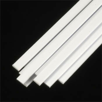 .080 x 5/32 Rectangular Rods Styrene (10) Plastruct Supplies
