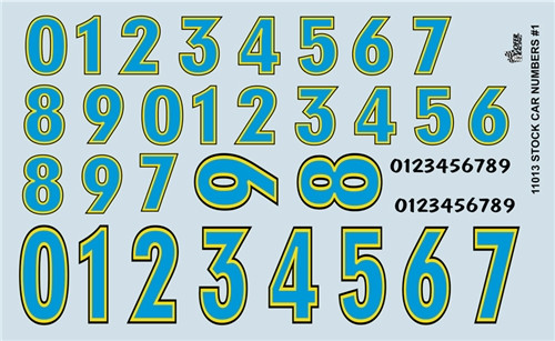 Stock Car Numbers 1/24-1/25 Gofer Racing Decals
