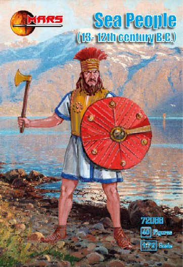 13-12th Century BC Sea People (40) 1/72 Mars Figures