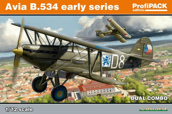 Avia B534 Early Series BiPlane Fighter Dual Combo (Profi-Pack) 1/72 Eduard