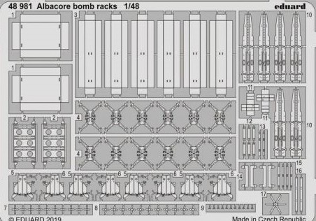 Albacore Bomb Racks for TSM 1/48 Eduard