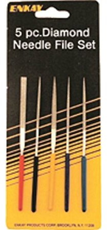 5pc Assorted 4" Mini Diamond File Set Enkay