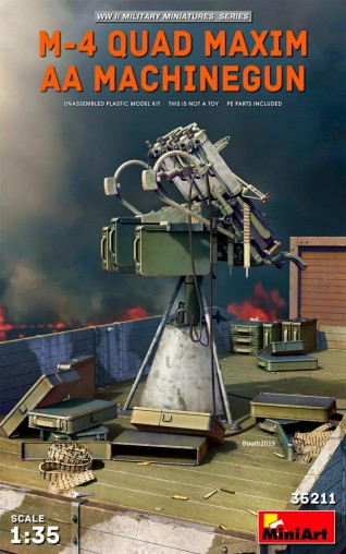 M4 Quad Maxim AA Machine Gun 1/35 Miniart