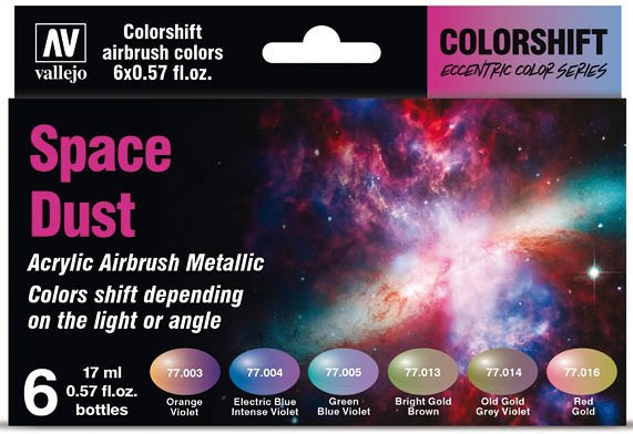 17ml Bottles Space Dust Colorshift Metallic Paint Set (6 Colors ...