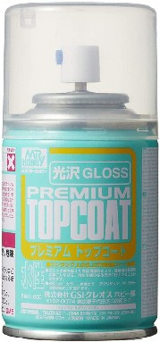 Mr. Premium Top Coat Gloss 88ml (Spray) Mr Hobby Paint