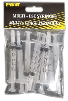2ml Multi-Use Straight Tip Syringes (8) Enkay