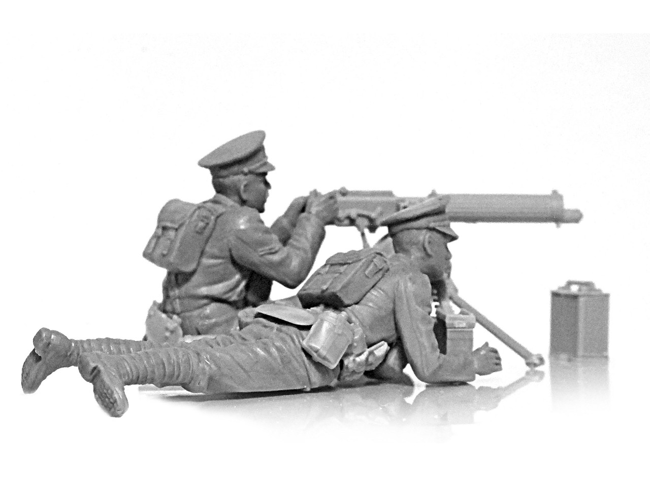 WWI British Vickers Machine Gun & 2/Crew 1/35 ICM Models