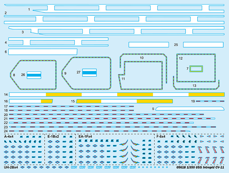 USS Intrepid CV-11 Aircraft Carrier 1/350 Trumpeter