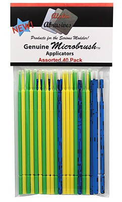 Alpha MicroBrush Assorted: Regular, Fine, Superfine, Ultrabrush (40/pk ...