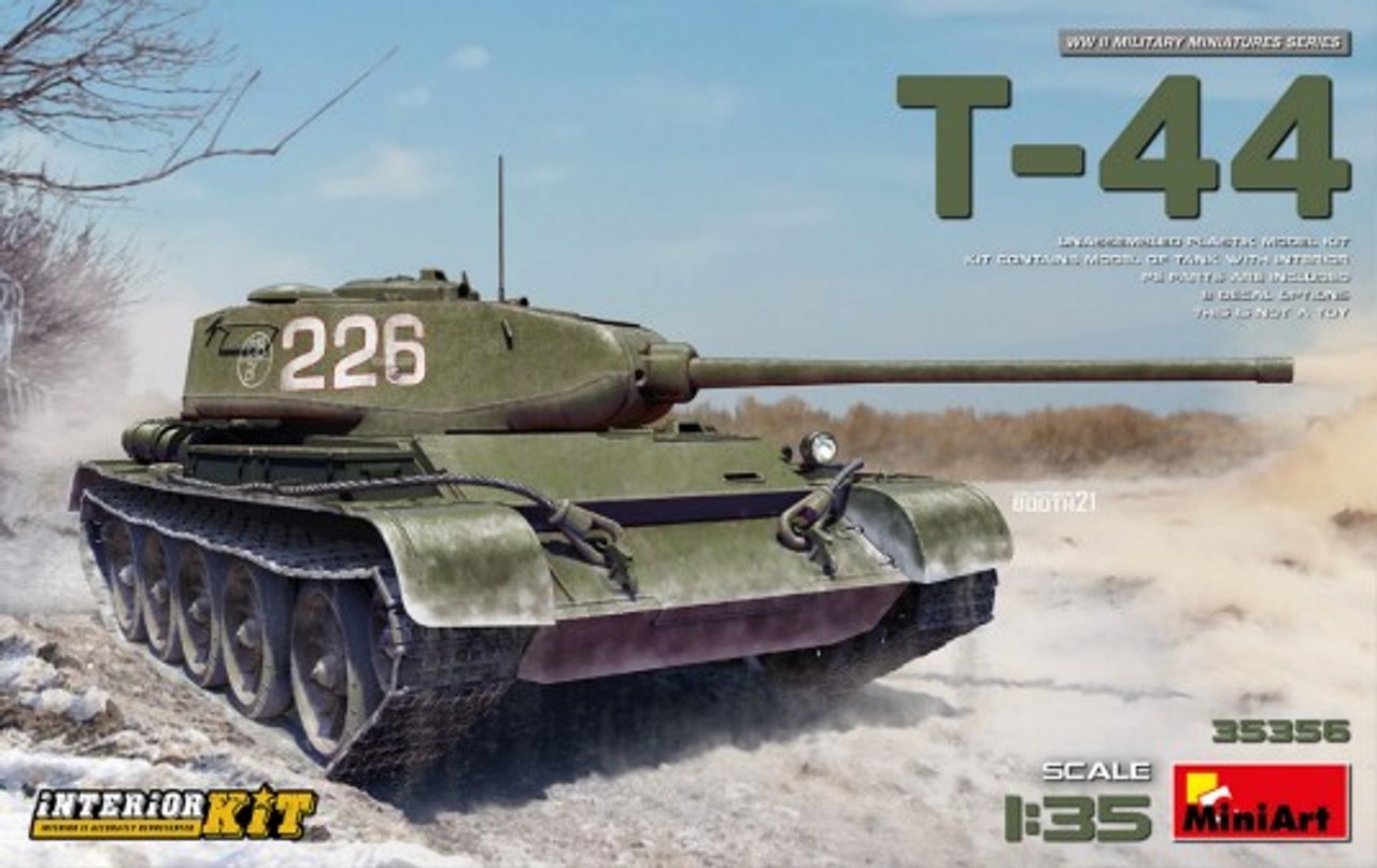 WWII T44 Soviet Medium Tank w/Full Interior 1/35 Miniart
