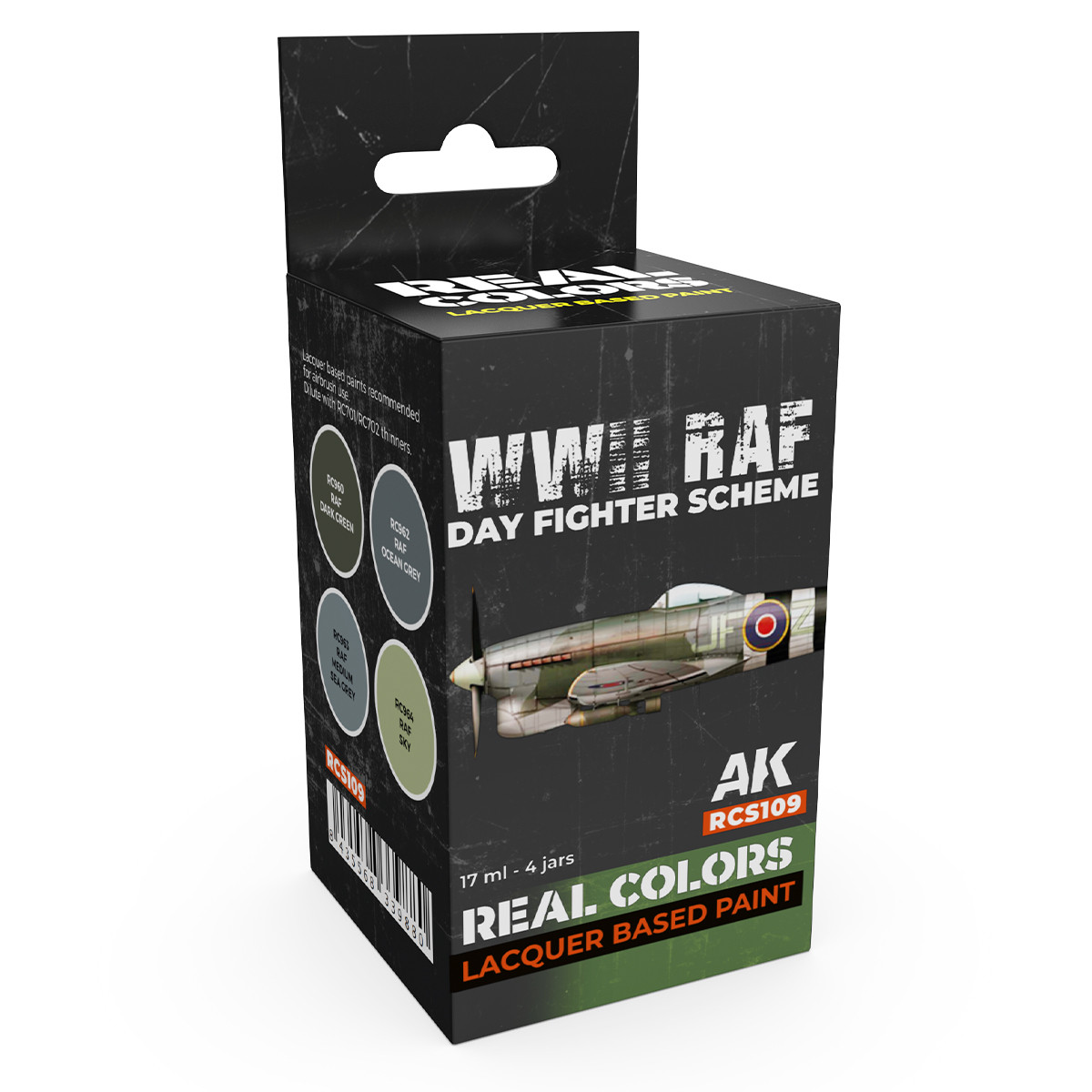 Real Colors: WWII RAF Day Fighter Scheme Lacquer Based Paint Set (4 ...