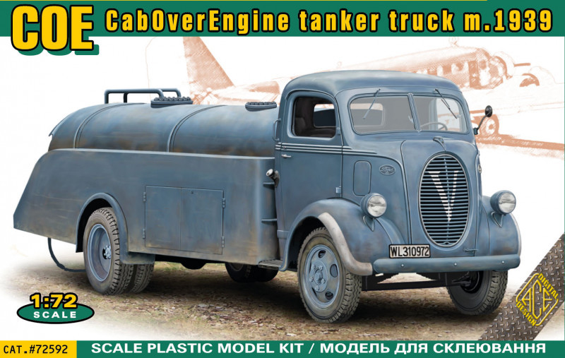 COE Model 1939 Tanker Truck 1/72 Ace Models
