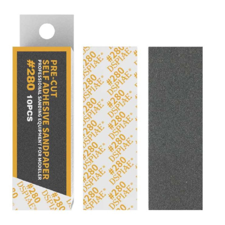 280 Grit Pre-Cut Adhesive Sandpaper (10) DSPIAE