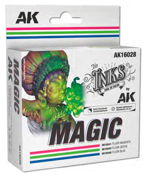 Inks: Magic Acrylic Set (3 Colors) 30ml Bottles AK Interactive