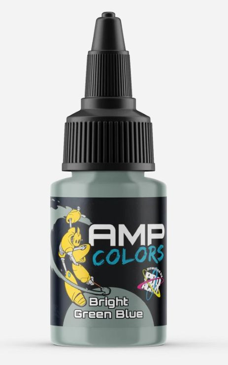 Pro Acryl AMP Colors: Bright Green Blue Acrylic Paint 22ml Bottle ...
