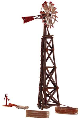 HO Built-N-Ready Old Windmill (Weathered) Woodland Scenics