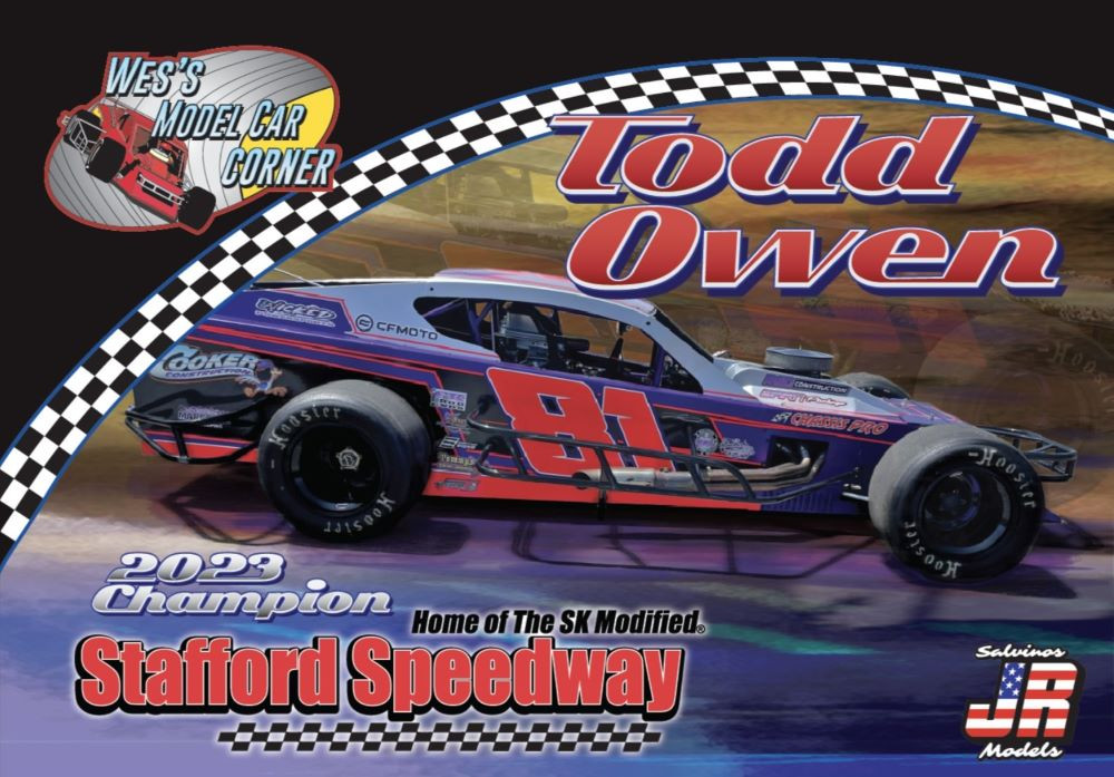 Todd Owen #81 2023 Champion Stafford Speedway Asphalt Modified Race Car ...