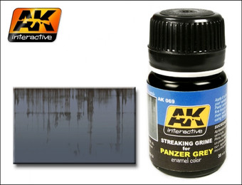 Blue for Panzer Grey Filter Enamel 35ml AK Interactive