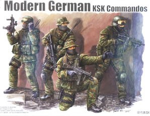 Modern German KSK Commandos Figure Set (4) 1/35 Trumpeter