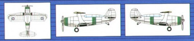 SBC Scout Bomber Aircraft Set for USS Saratoga 6/Bx 1/350 Trumpeter