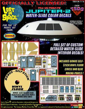 Moebius Jupiter-2 Decals for 18" Kit