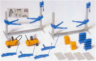 Tools & Equipment for Mechanics Assortment (Kit) HO Scale Preiser Models