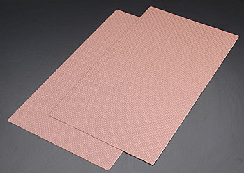 N Red Brick Plastic Pattern Sheet (2) Plastruct Supplies