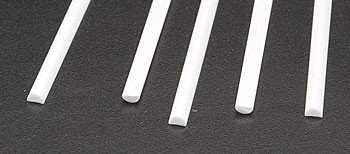 1/8 Half Round Rods Styrene (5) Plastruct Supplies