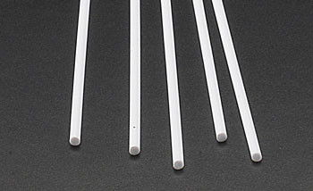 .100 Round Rods Styrene (5) Plastruct Supplies