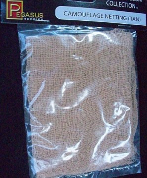 Tan Camouflage Netting 1/72-1/32 Pegasus