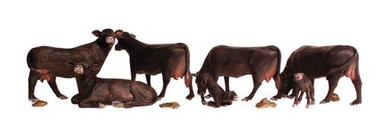 Black Angus Cows N Woodland Scenics