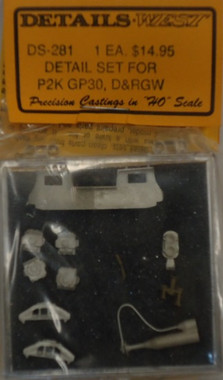 P2K, GP30, D&RGW Detail Set HO Details West