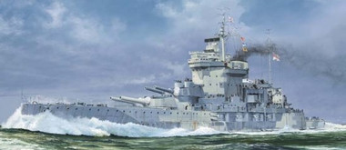 HMS Warspite British Battleship 1942 1/700 Trumpeter