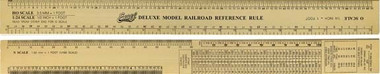 12" Aluminum Deluxe N, HO, O, G Scale Model Railroad Reference Ruler ...