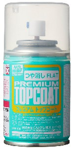 Mr. Premium Top Coat Flat 88ml (Spray) Mr Hobby Paint