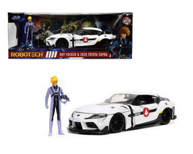Robotech 2020 Toyota Supra Car w/Roy Focker Figure 1/24 Jada