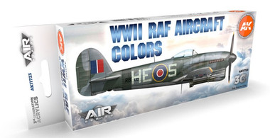 Air Series: WWII RAF Aircraft Acrylic Paint Set (8 Colors) 17ml Bottles ...