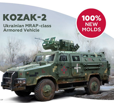 Kozak-2 Ukrainian MRAP Class Armored Vehicle 1/35 ICM Models