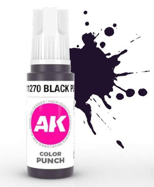 Color Punch: Black Purple 3G Acrylic Paint 17ml Bottle AK Interactive