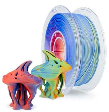 Tri-Color Matte PLA Neon 1.75mm 3D Printing Filament 1kg/roll Ziro 3D ...