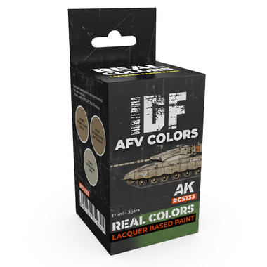 Real Colors: IDF AFV Lacquer Based Paint Set (3) 17ml Bottles AK ...