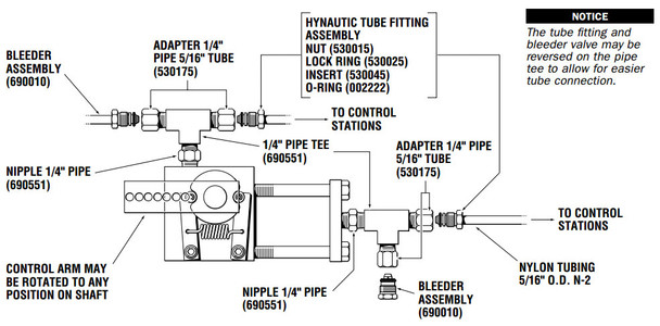 Hynautic SS-04 | Shifter Slave | Hydraulic Engine Controls