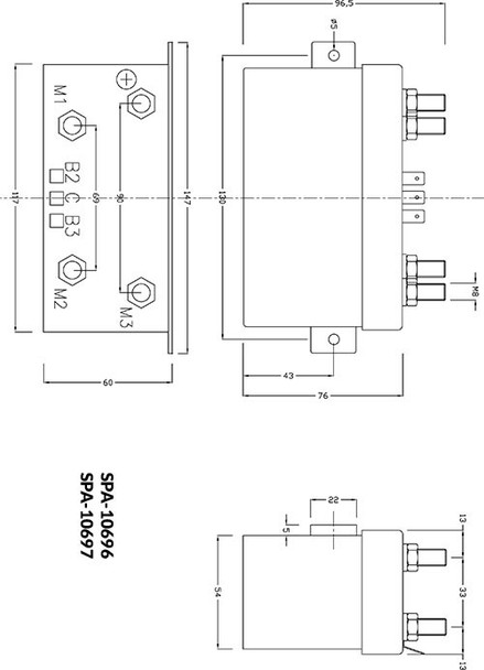 Imtra Watertight Windlass Control Box - 12 Volt DC for 2 and 4 Wire ...