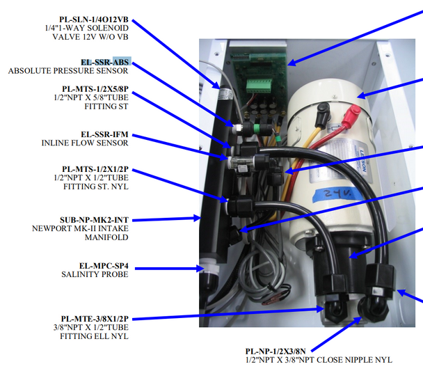 Spectra Watermakers | EL-SSR-PSH | Pressure Transducer Cable