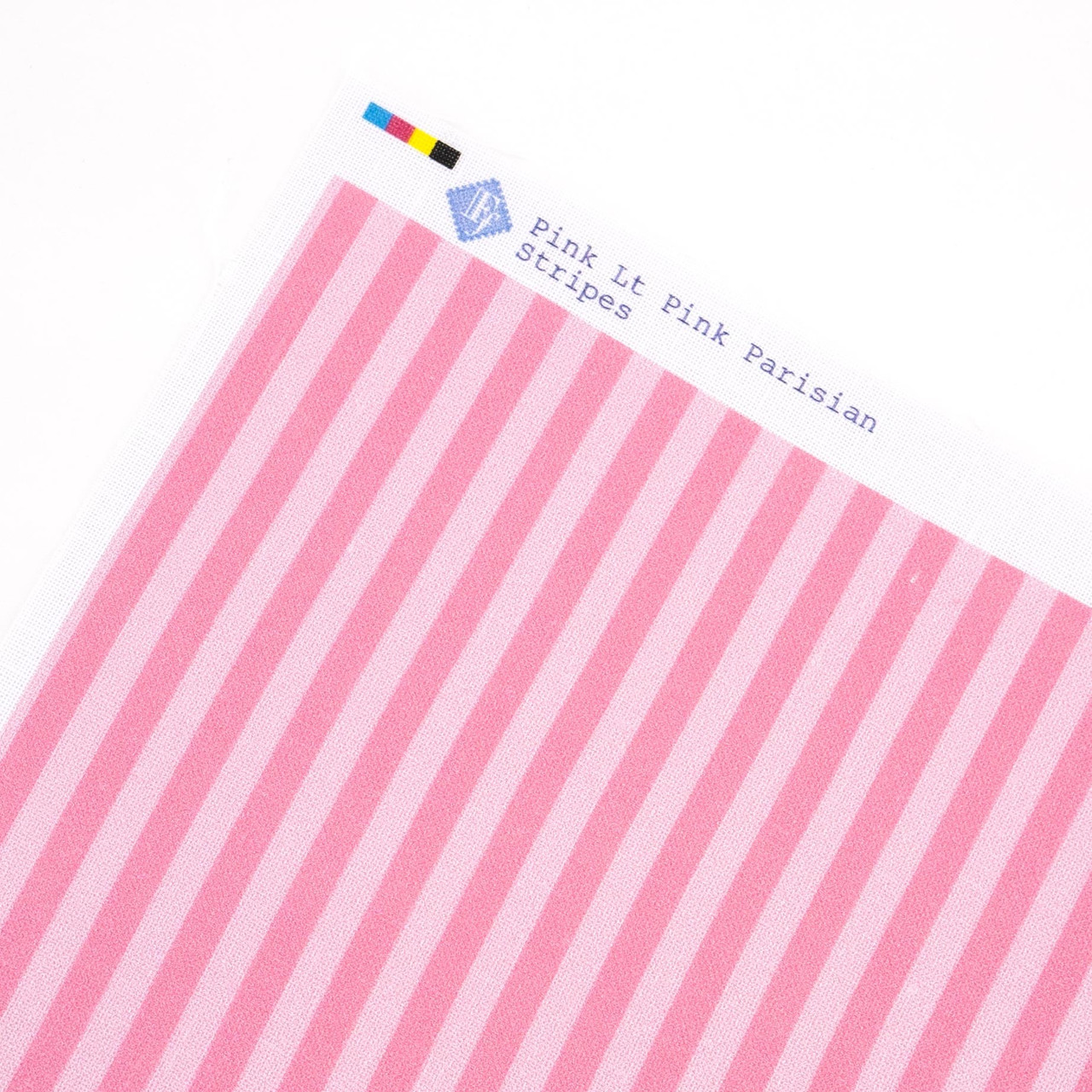 Pink & Light Pink Parisian Stripes Cross Stitch Fabric