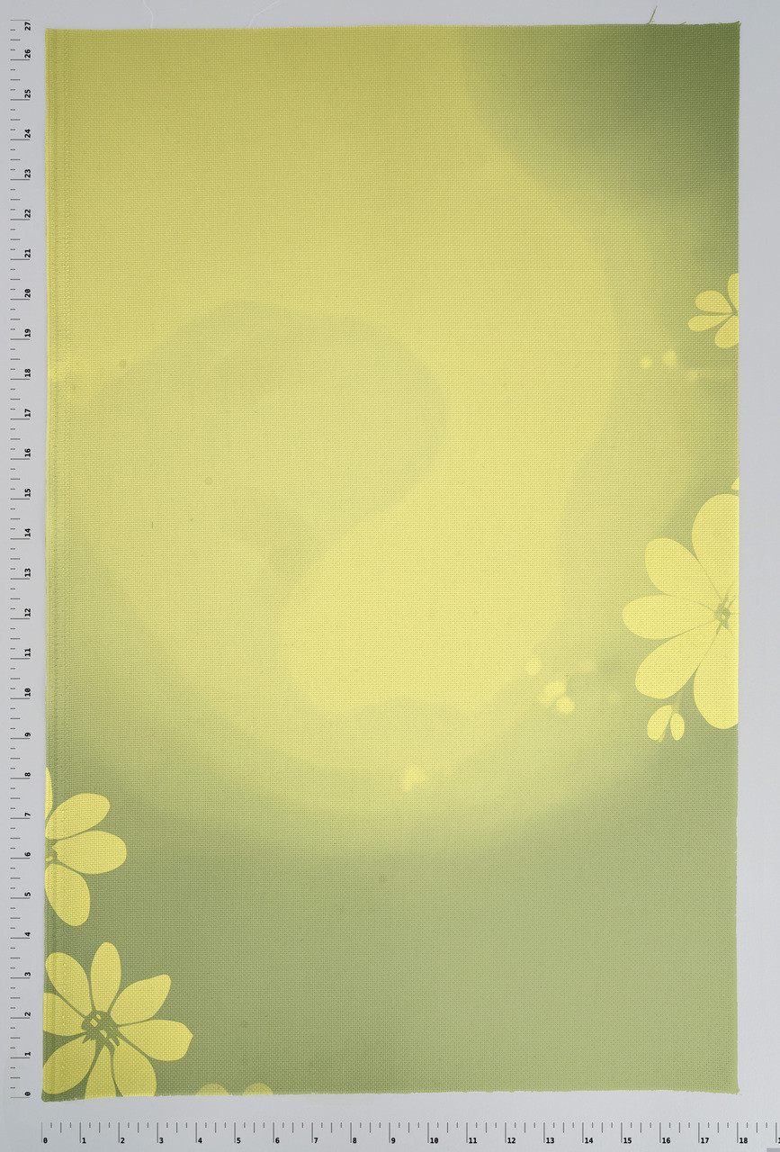 Pale Yellow Spring Cross Stitch Fabric