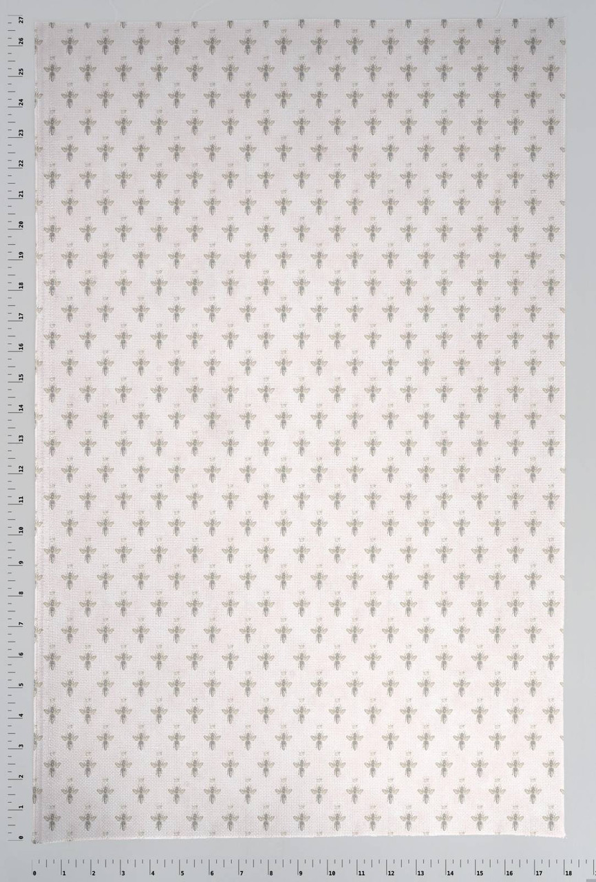 Queen Bee Muted Cross Stitch Fabric