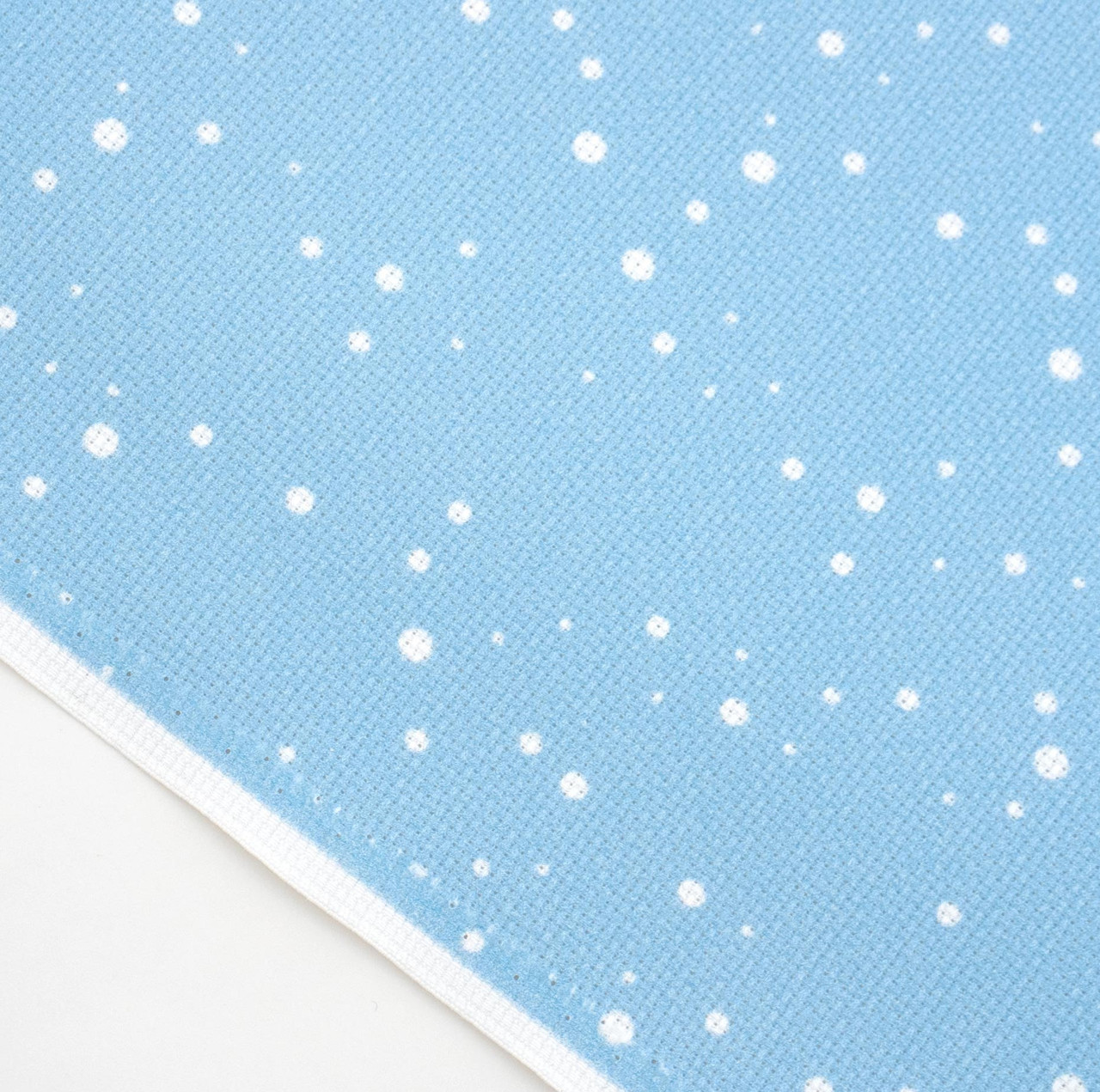 Snow on Blue Cross-stitch Fabric